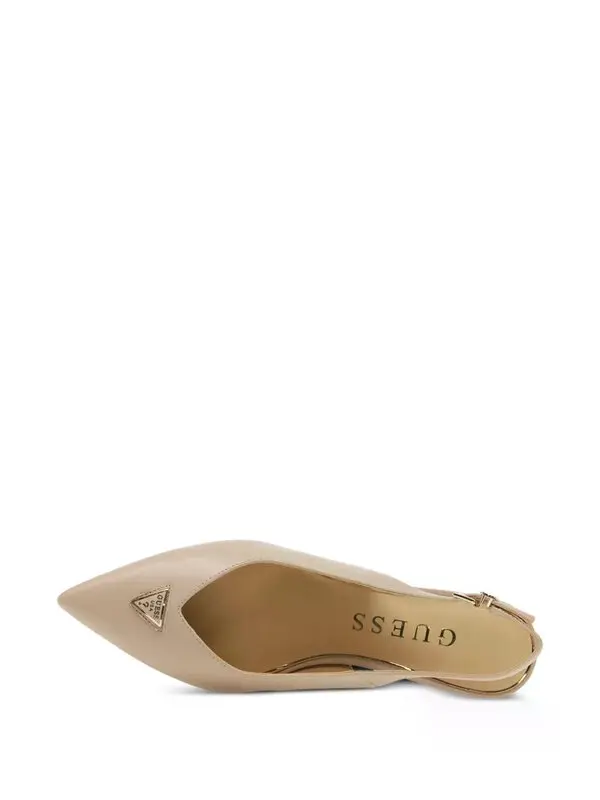 Guess Logo-plaque Slingback Heeled Pumps