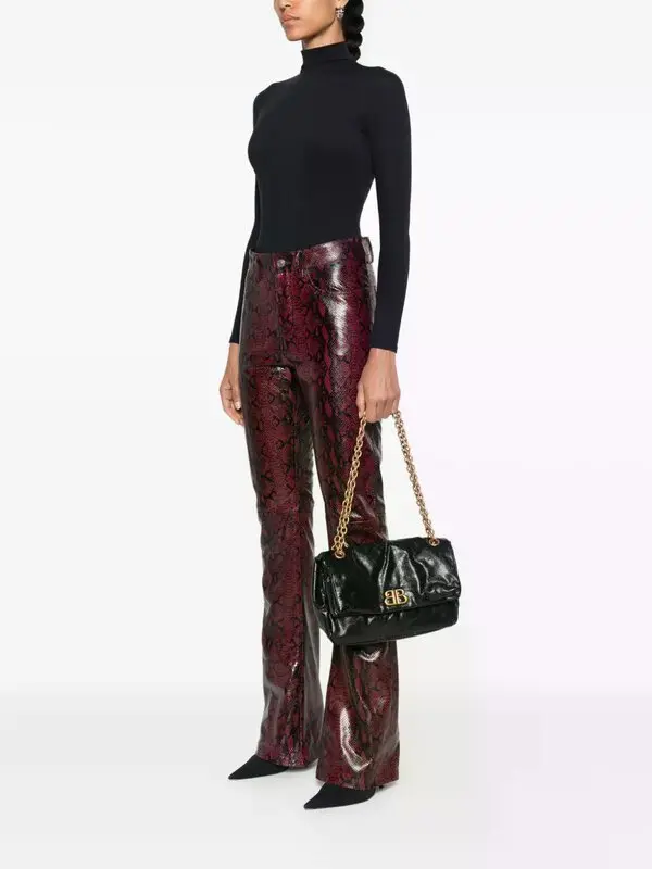 Balenciaga Small Monaco Chain-strap Shoulder Bag - Black