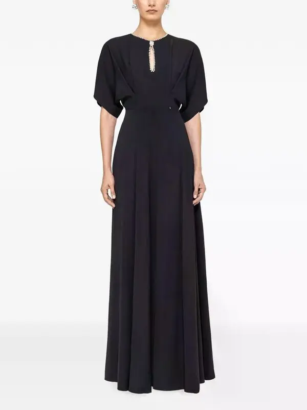 NISSA Crystal Details Maxi Dress