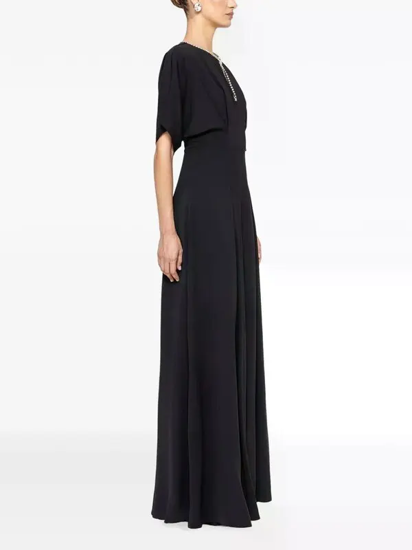 NISSA Crystal Details Maxi Dress