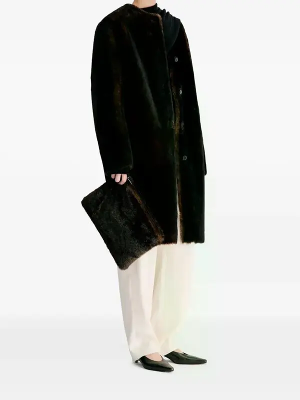 Loulou De Saison Elba Shearling Coat - Brown