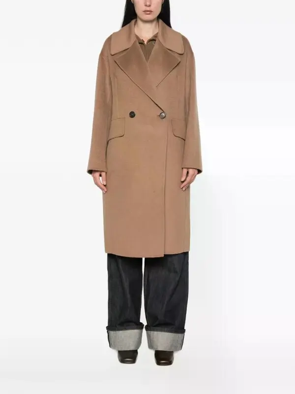 Max Mara Double-breasted Notched-lapel Coat