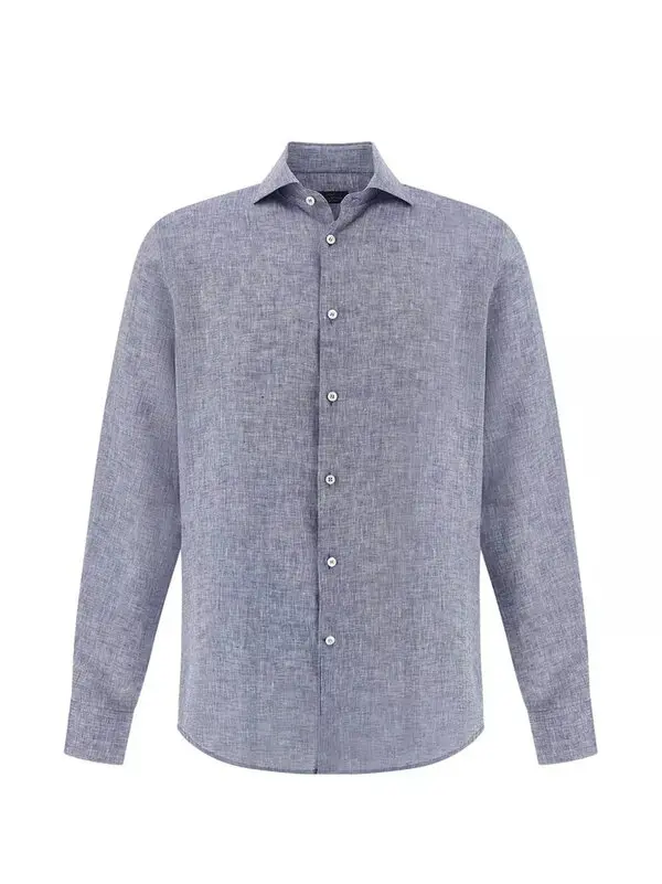Paul & Shark Soffio Linen Shirt - Blue