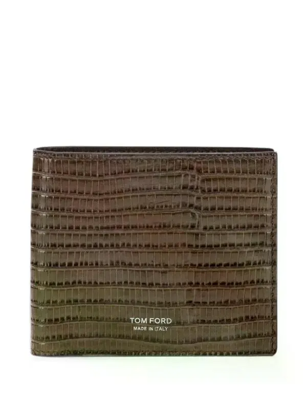 TOM FORD Lizard-effect Leather Wallet