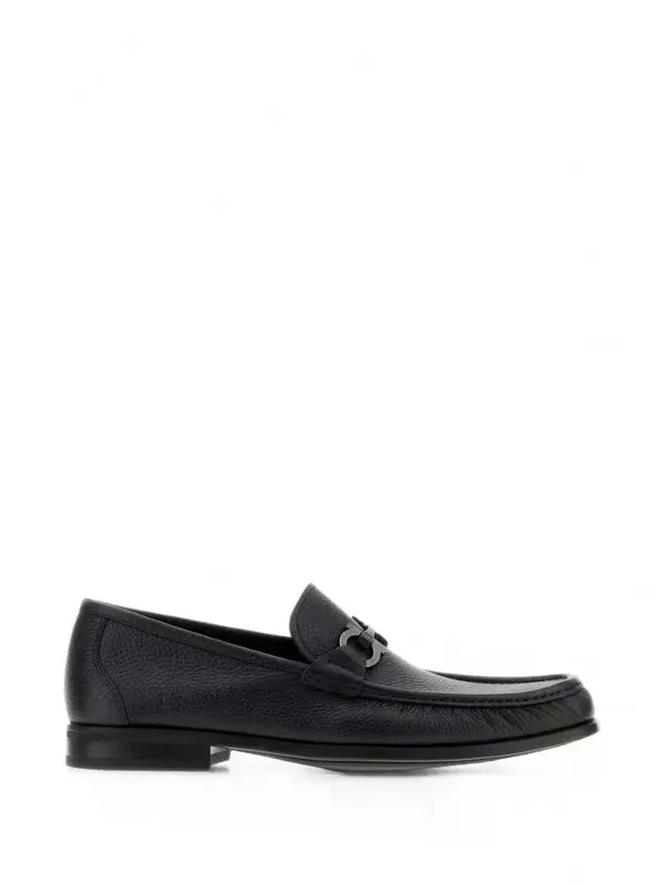 FERRAGAMO Gancini Ornament Loafers - Blue