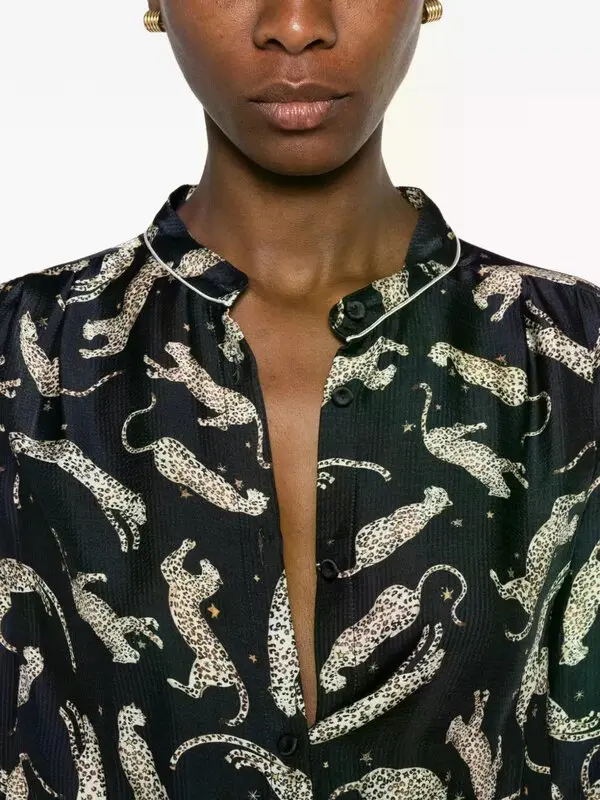 FORTE_FORTE Leopard-print Midi Dress
