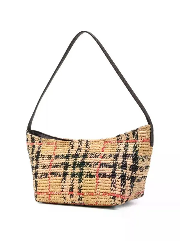 Burberry Margate Raffia Shoulder Bag