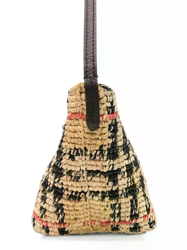 Burberry Margate Raffia Shoulder Bag