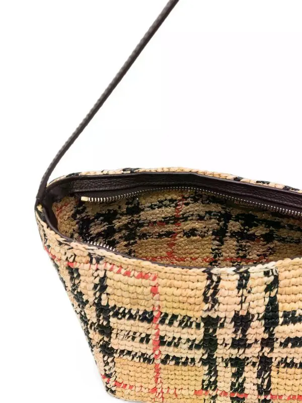 Burberry Margate Raffia Shoulder Bag