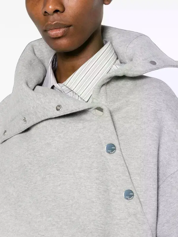 Sportmax Asymmetric Press-stud Sweatshirt