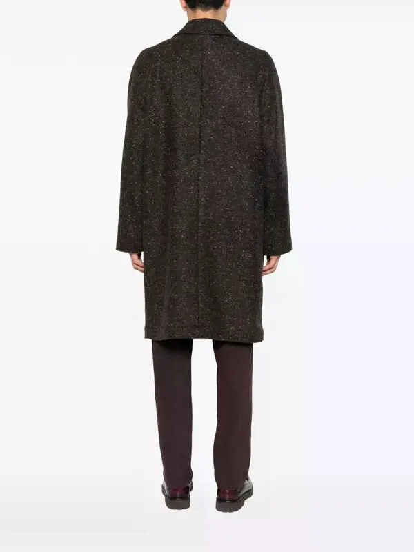 Eleventy Flecked Single-breasted Coat