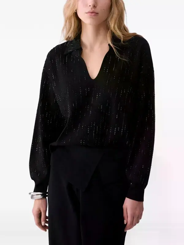 Liu Jo Sweater With Jewel Embroidery