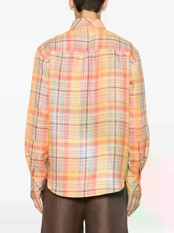 GOD'S TRUE LINEN Twilight Plaid Linen Shirt