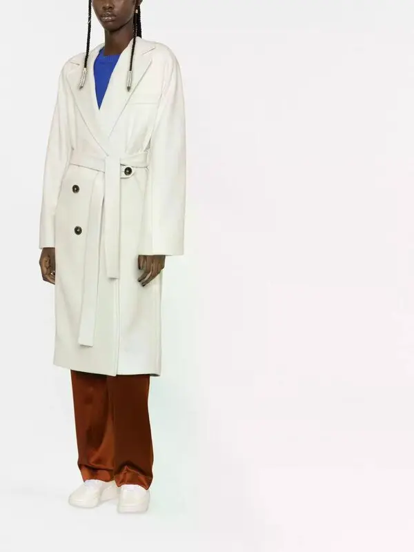 Stella McCartney Wool Double-breasted Belted Coat
