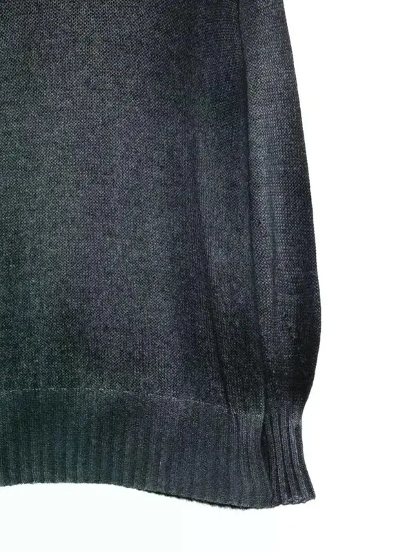 Avant Toi Faded-effect Mock-neck Sweater