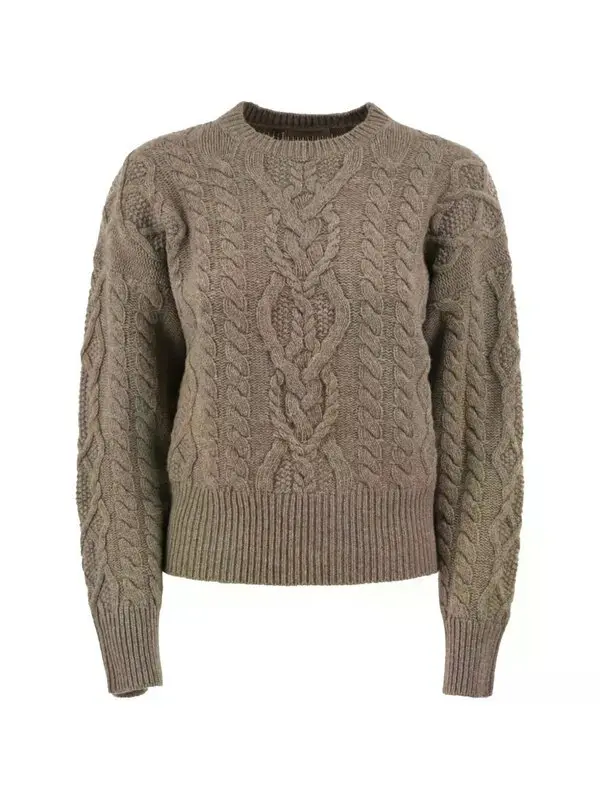 Max Mara Cable-knit Sweater - Brown