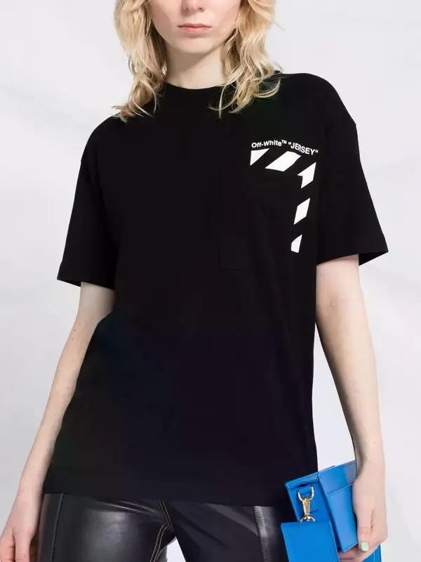 Off-White Jersey' Print Short-sleeve T-shirt