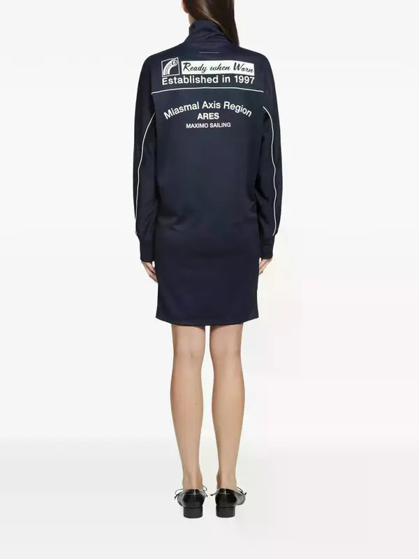 MAISON MARGIELA Piped Logo-print Mini Dress