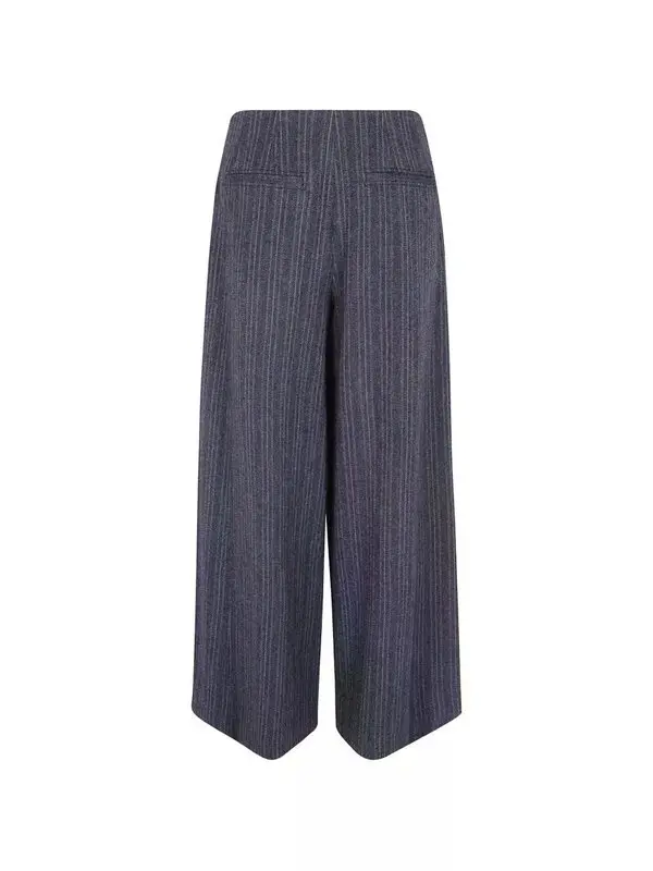 Paul Smith Pinstripe Wide-leg Trousers - Grey