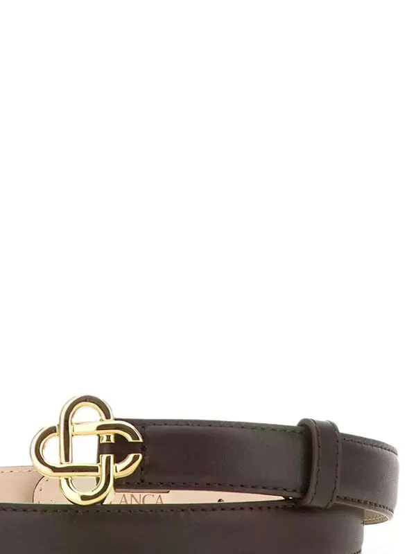 Casablanca Logo-buckle Leather Belt