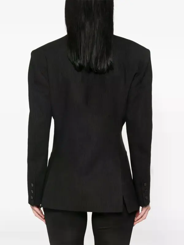 THE FRANKIE SHOP Pinstripe Double-breasted Blazer
