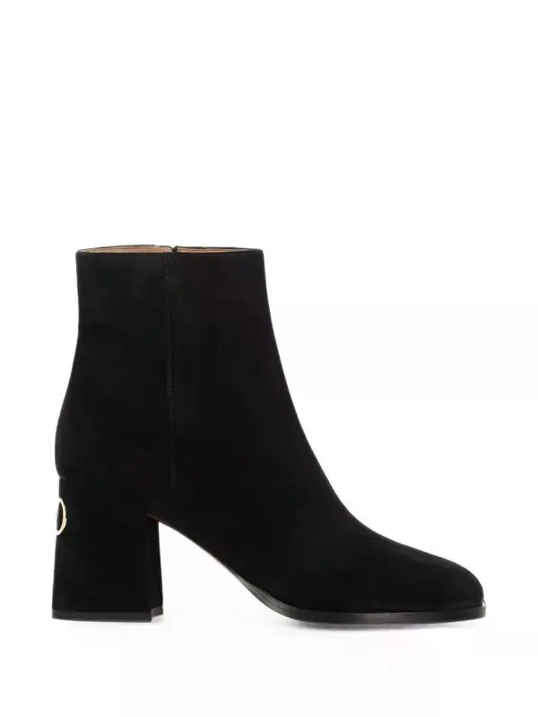 Valentino Garavani Vlogo Signature Suede Ankle Boots - Black