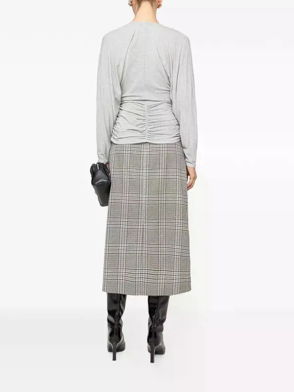 NISSA Draped Tencel™ And Wool Top