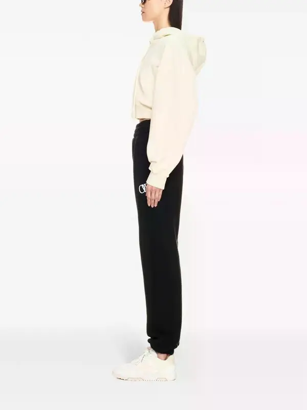 Off-White Logo-flocked Cotton Track Pants