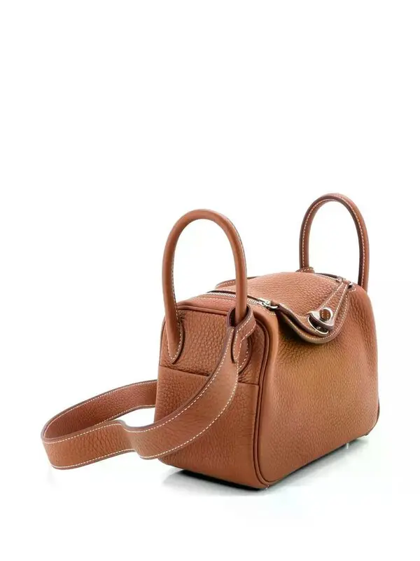 Hermès Lindy Bag Clemence Mini Crossbody Bag - Brown