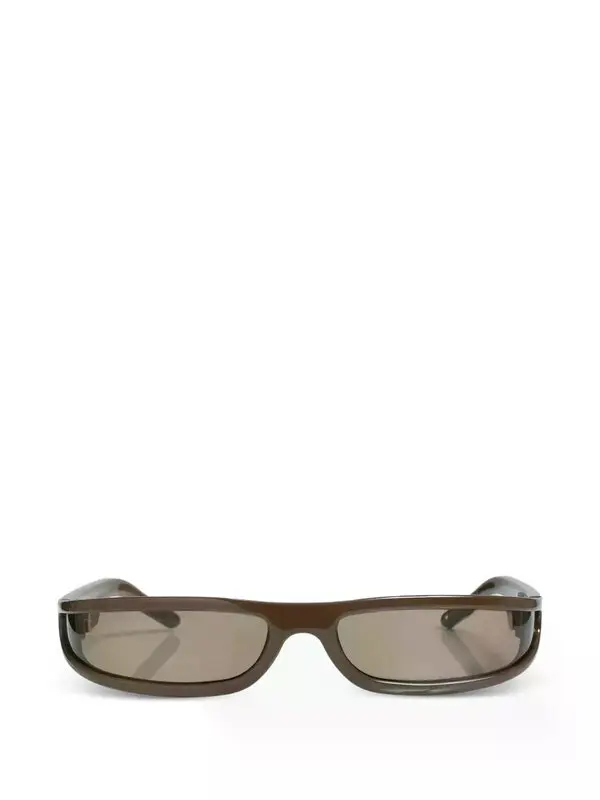 Rick Owens Rectangle Frame Sunglasses - Brown