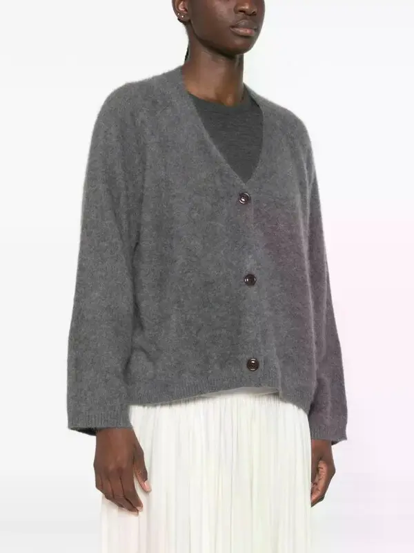LE PETIT PULLE V-neck Button-up Cardigan