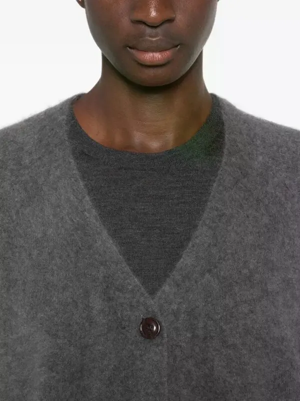 LE PETIT PULLE V-neck Button-up Cardigan