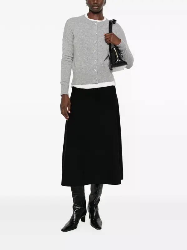 LE PETIT PULLE Button-up Crew-neck Cardigan