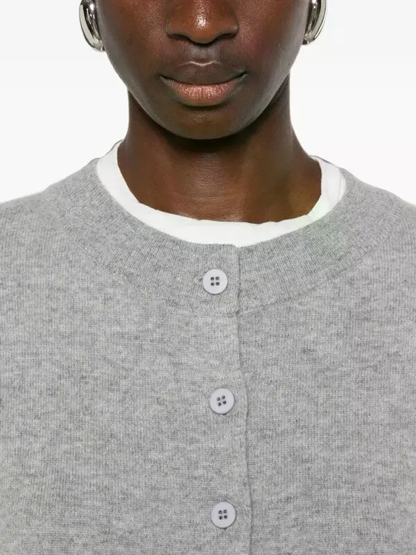 LE PETIT PULLE Button-up Crew-neck Cardigan
