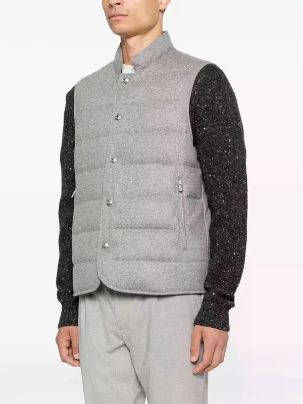 Eleventy Quilted High-neck Gilet