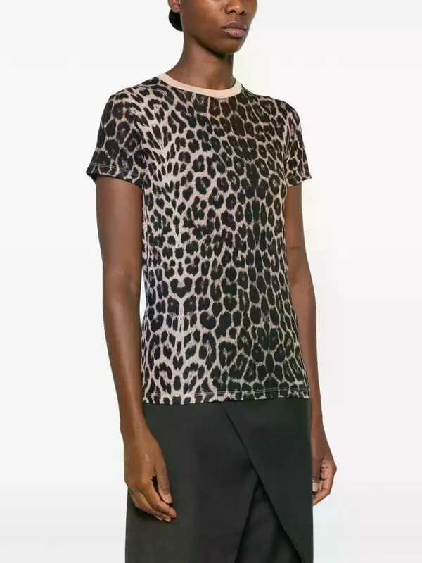 BASERANGE Leopard-print T-shirt