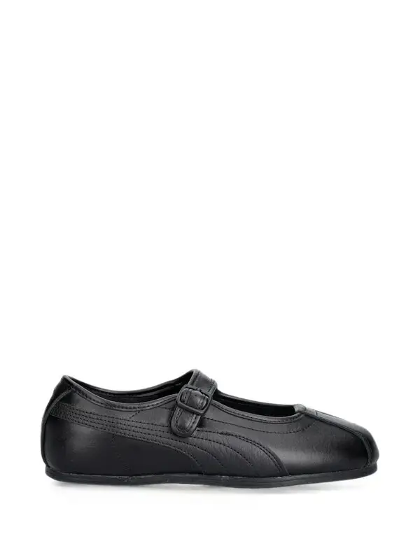 PUMA Tacklette Buckle-strap Ballet Flats - Black