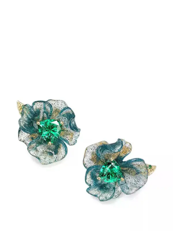 ANABELA CHAN Spirulina Petunia Studs Earrings - Gold