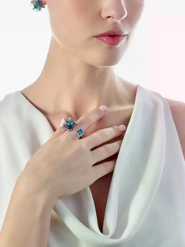 ANABELA CHAN Spirulina Petunia Studs Earrings