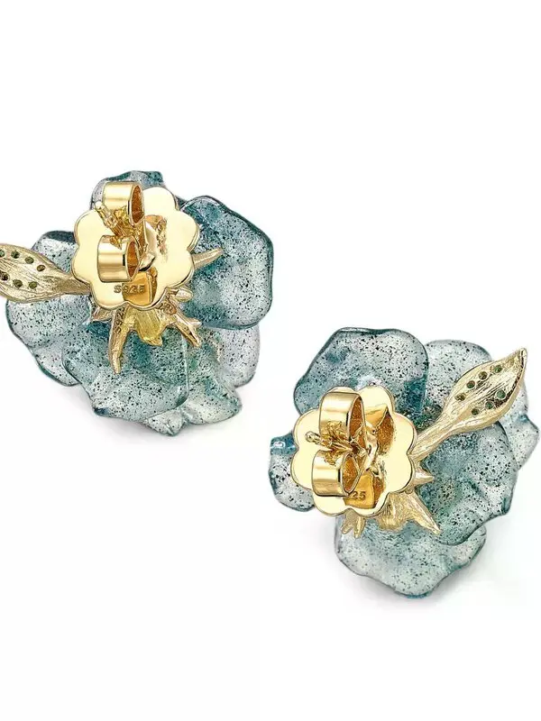 ANABELA CHAN Spirulina Petunia Studs Earrings