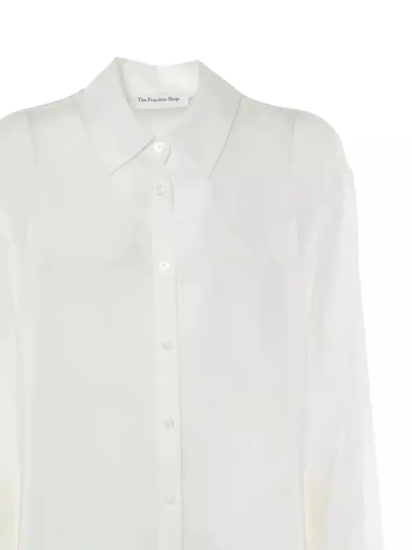 THE FRANKIE SHOP Sheer Button-down Shirt