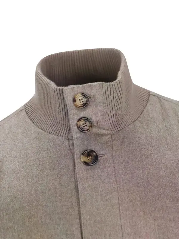 Brunello Cucinelli Ribbed-trim Button-up Gilet