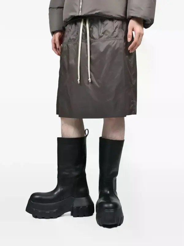 Moncler Layered Detail Kilt Shorts
