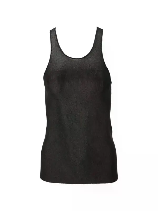 TOM FORD Ribbed-knit Tank Top - Black