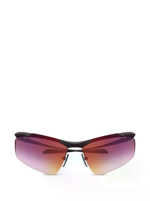 Balenciaga Geometric Frame Gradient Lens Sunglasses - Grey