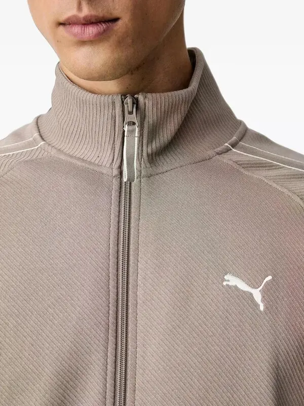 PUMA Logo-embroidered Zip-up Sweater