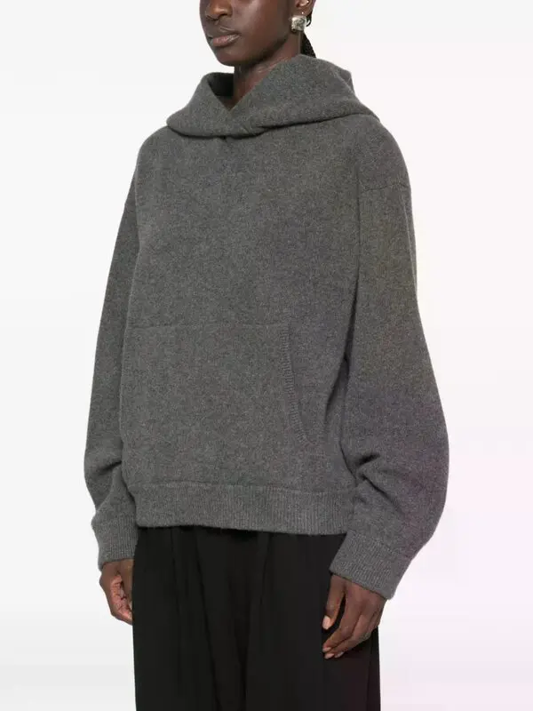RÓHE Pouch-pocket Hoodie Sweater - Grey