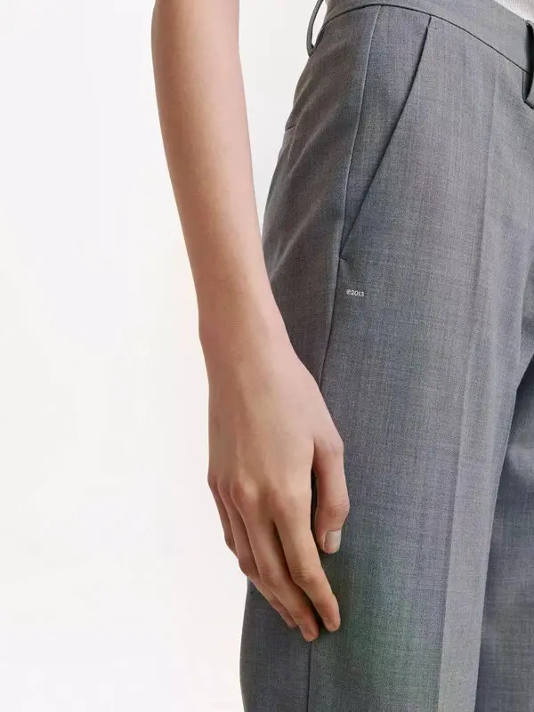 Off-White Pressed-crease Straight-leg Trousers
