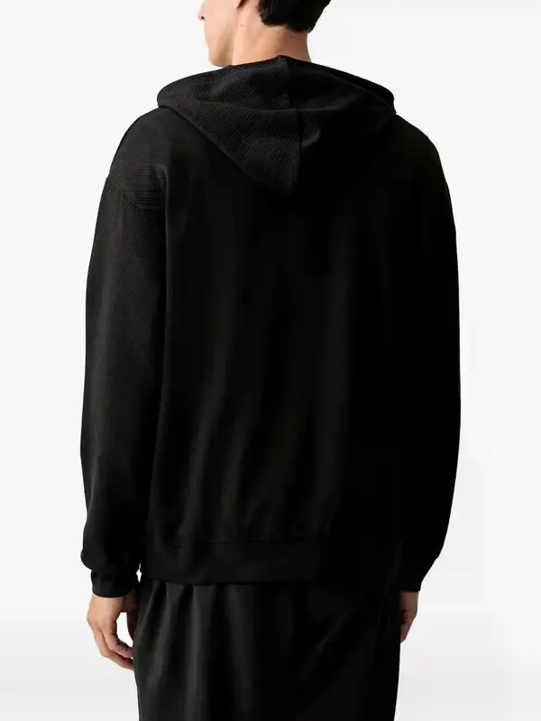 PUMA Logo-print Waffle-knit Hoodie