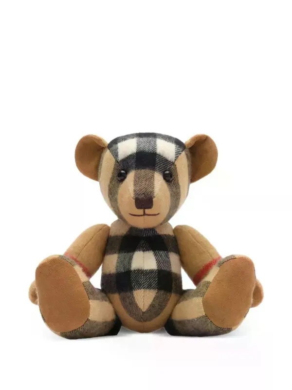 Burberry Check Cashmere Thomas Bear Collectible - Neutrals